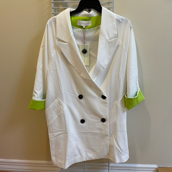 French Mauve | Jackets & Coats | French Mauve Contrast White And Yellow ...